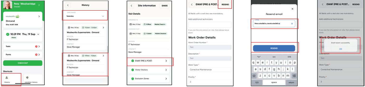 Digital Work Authority Form (EWAF) - Site360